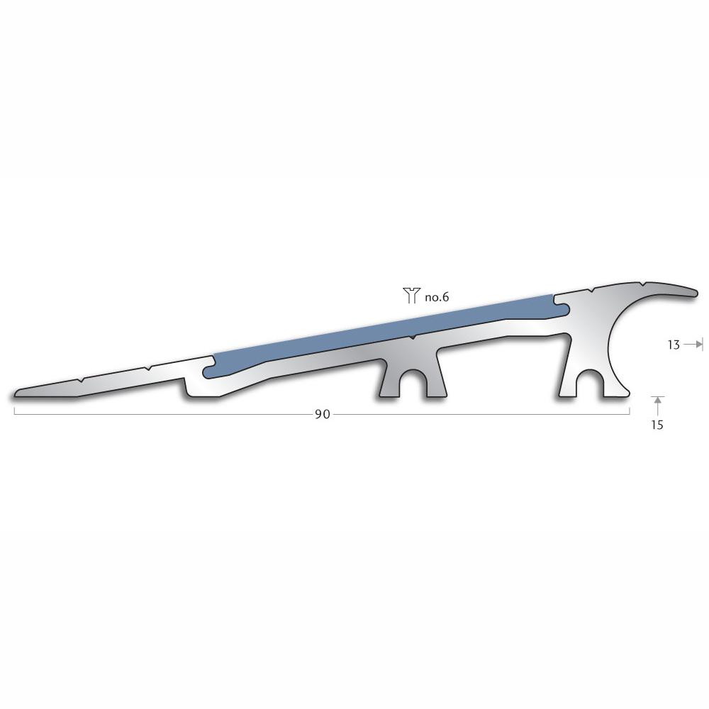 Gradus ELAR Elite Aluminium Ramp 2.50m | TradeChoice Carpet & Flooring