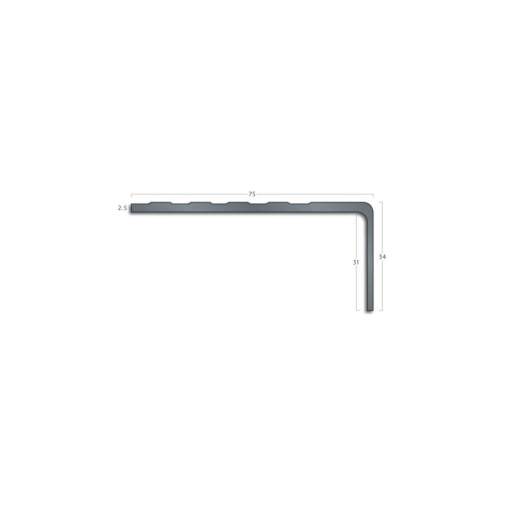 Gradus PKS75 PVC Nosing 2.75m | TradeChoice Carpet & Flooring