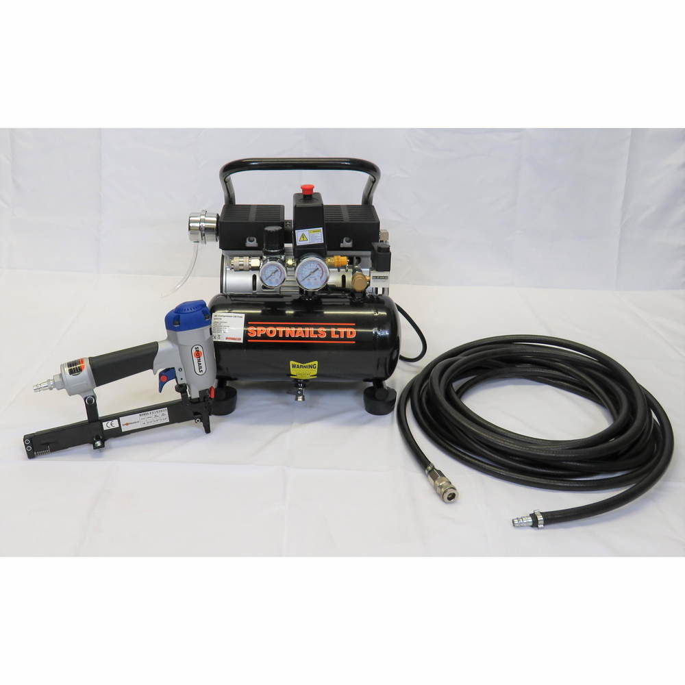 Spotnails Kit: SFN19 240V Compressor 10m Hose Wheeled Box | TradeChoice ...